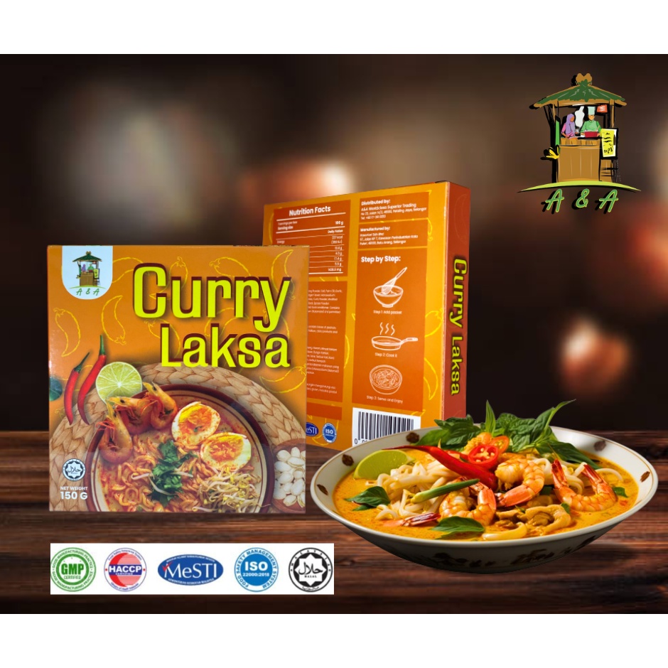 [ HALAL ] A&A Curry Laksa Instant Paste (150g) | Shopee Malaysia