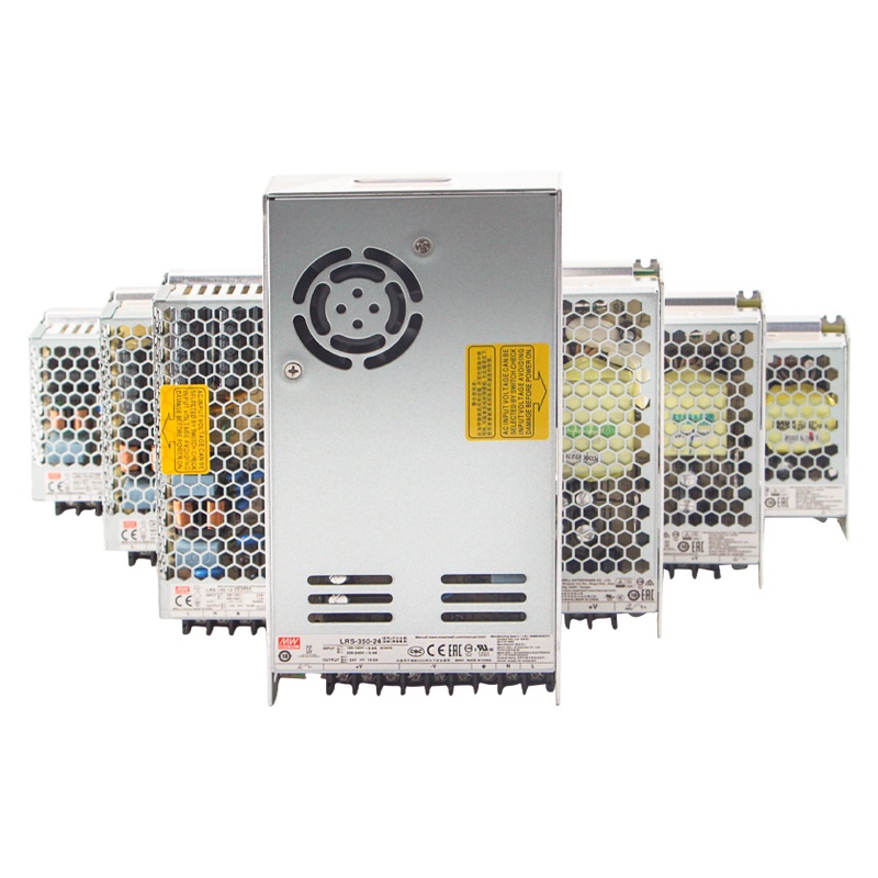 MEAN WELL 15W-600W SMPS 5V 12V 24V 48V 10A 30A AC DC Industrial CCTV ...