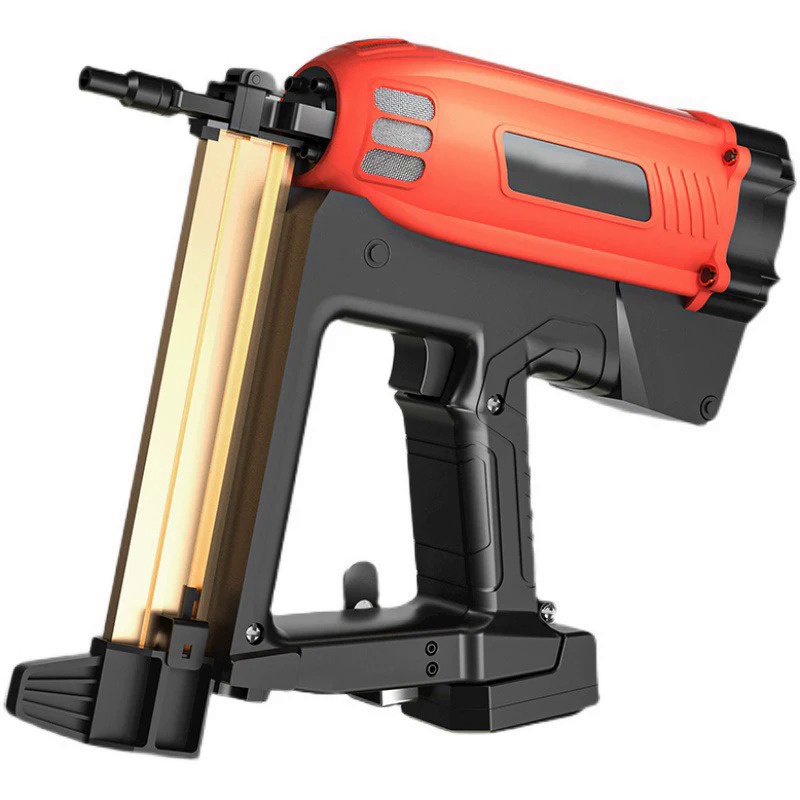 Two Batteries Pneumatic Nail Gun Lithium Battery Electric Nail Gun Air ...