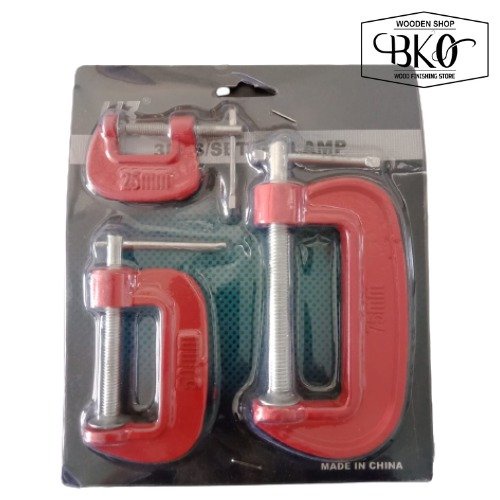 New Listing Klem C Set 3 Pcs Catok Clamp 1 2 3 inch | Shopee Malaysia