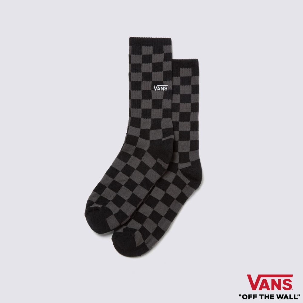 Vans Checkerboard Crew Socks Men BLACK VN000F0TBA51 | Shopee Malaysia