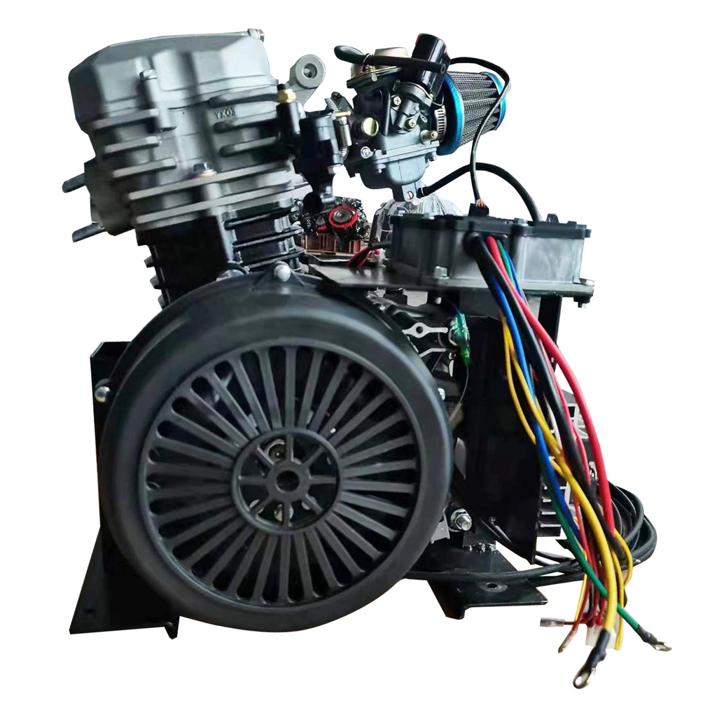 Extend range 8kW 20kW 60V 72V 96V 144V electric hybrid motorcycle ...