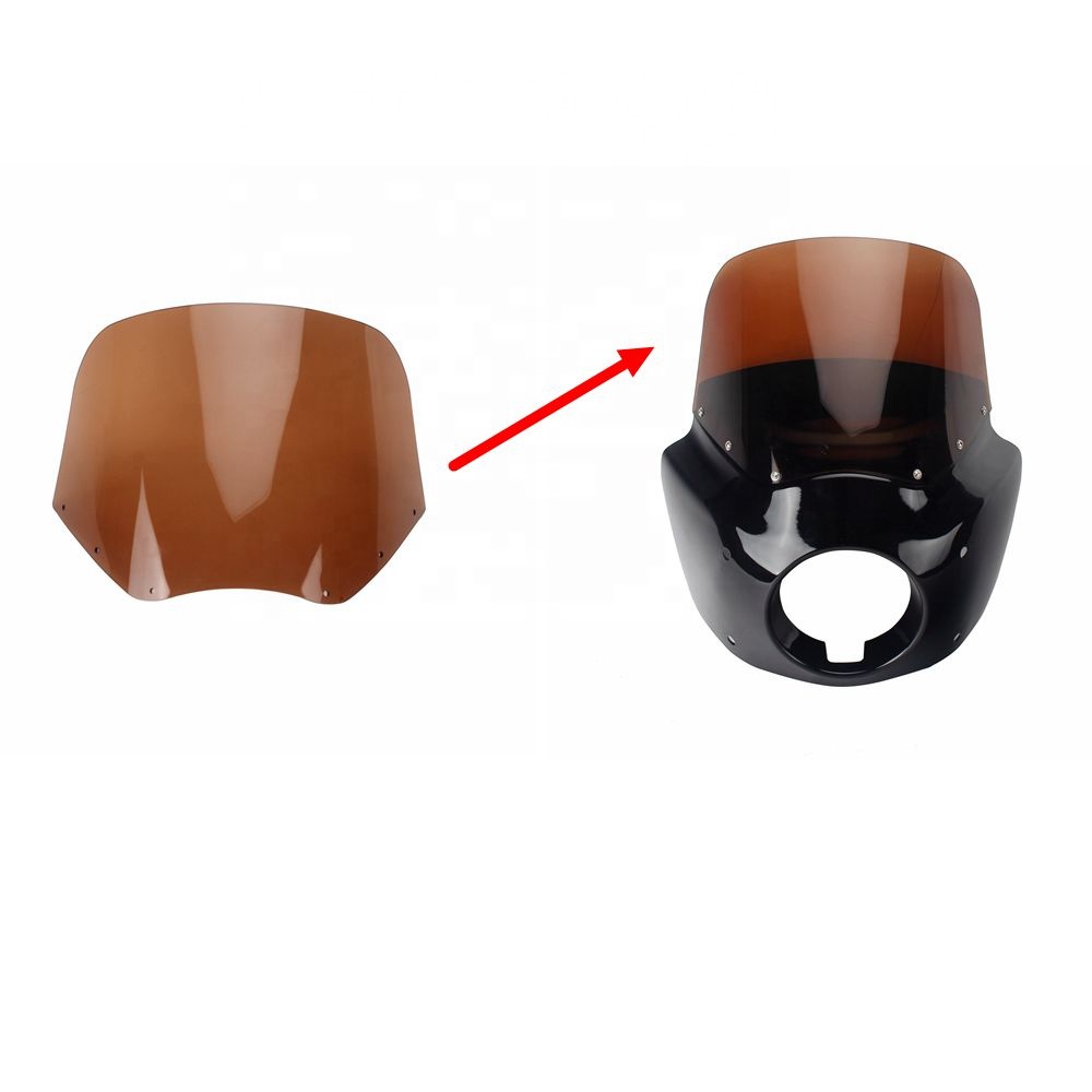 Motorcycle Smoke Headlight Fairing Windshield Front Fairing Windscreen ...