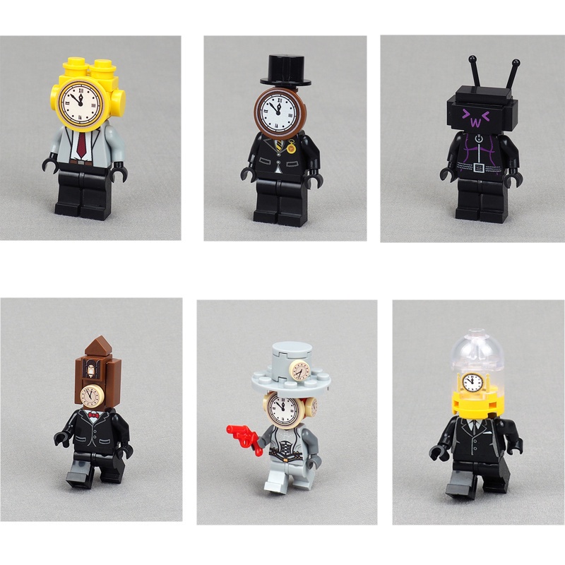Building Block Toy Boy Monitoring Minifigure Assembly C Toilet Man ...
