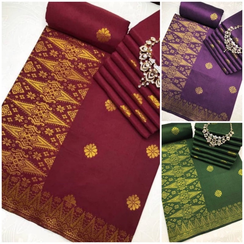 Songket Tenun, Songket Tabur, Songket Bunga Tabur, Songket Tenun Asli ...