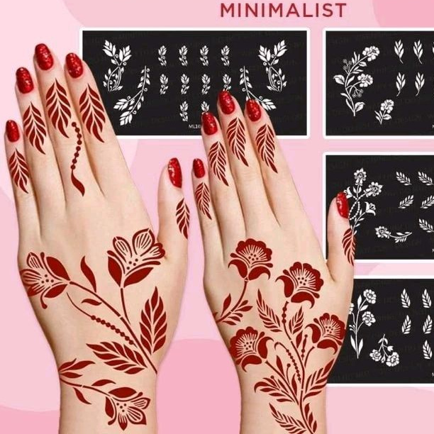 STICKER INAI MINIMALIS NEW DESIGN 2024 FREE INAI TUBE | Shopee Malaysia