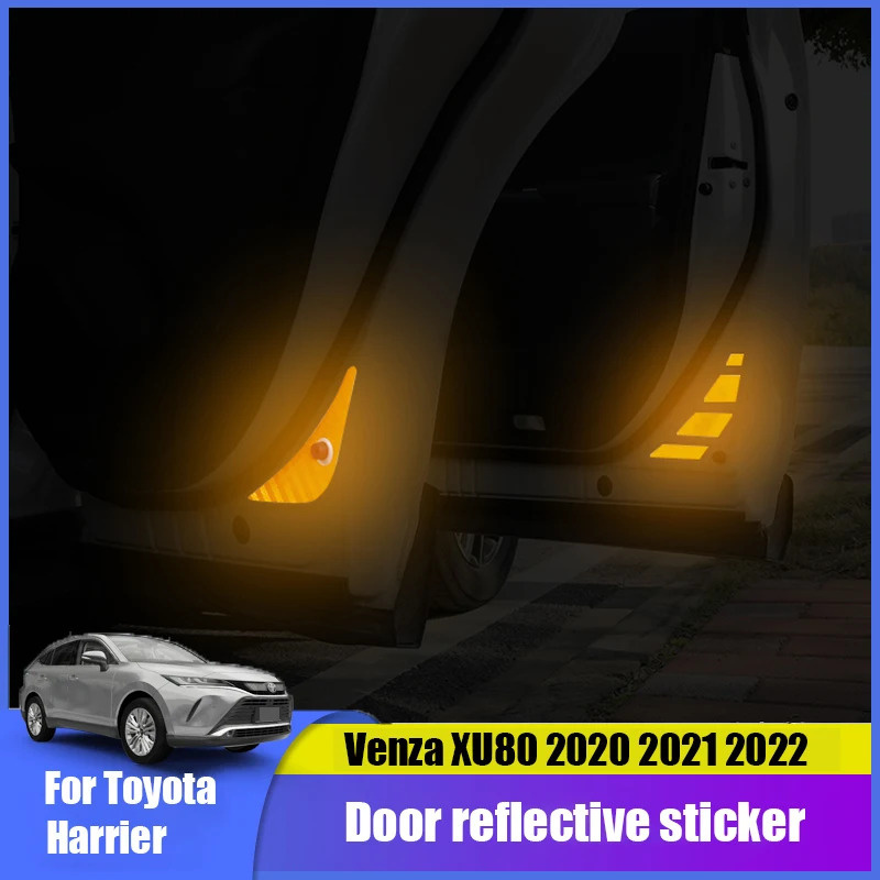 For Toyota Harrier Venza XU80 2020 2021 2022 Door Reflective Decorative ...