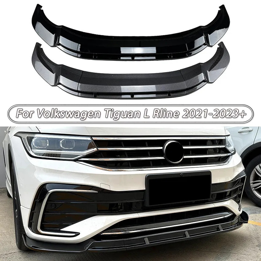 Gloss Black Car Front Bumper Lip Splitter Spoiler Diffuser Guard Body ...