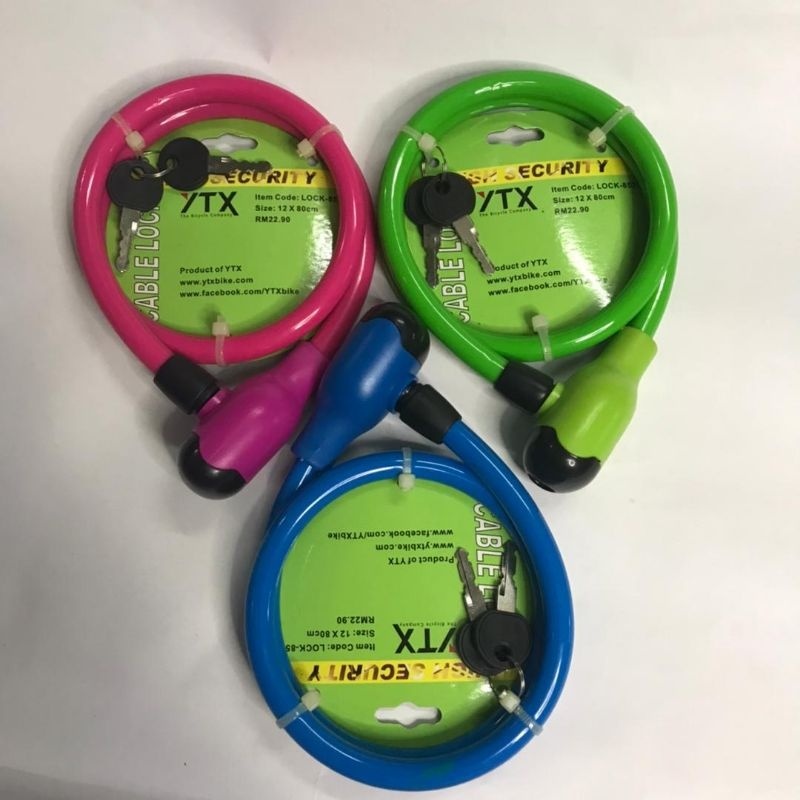 Rantai Kunci Lock Basikal Warna bicycle tahan lasak | Shopee Malaysia