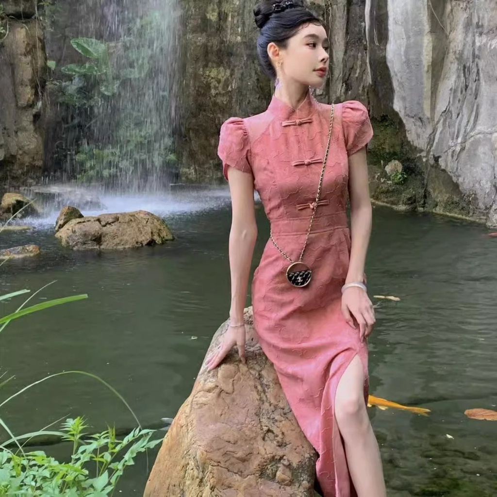 Retro Chinese-style improved cheongsam for young girls with national ...