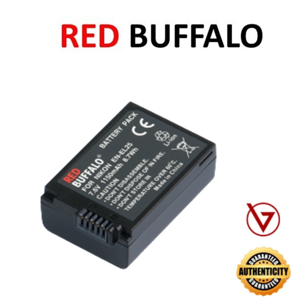 Red Buffalo EN-EL25 Rechargeable Lithium-ion Battery 1150mAh for Nikon ...