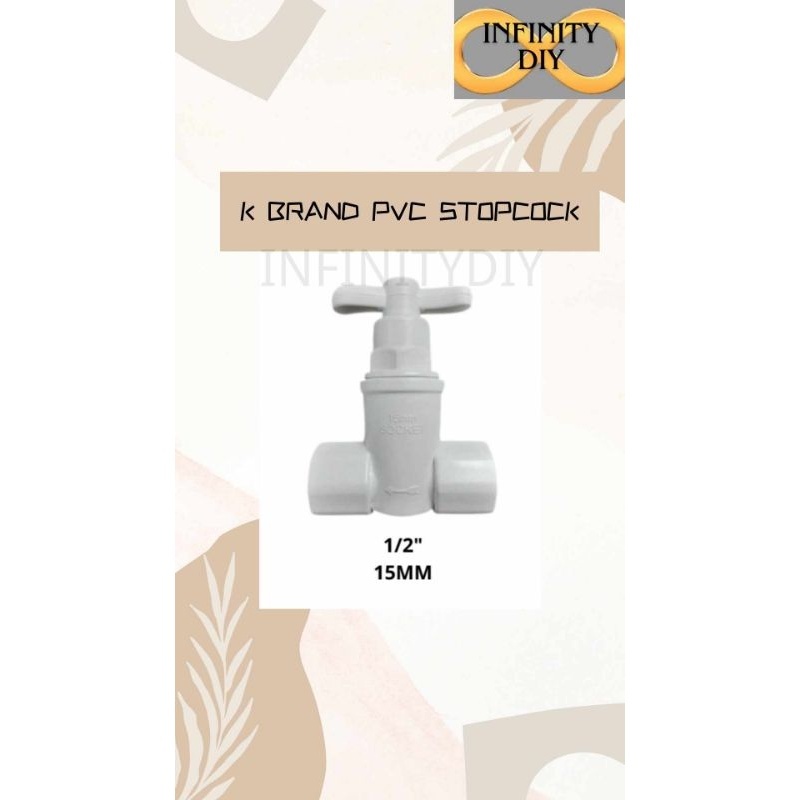 K BRAND PVC STOPCOCK 1/2" / STOPCOCK PVC / STOPCOCK AIR / PENUTUP AIR ...