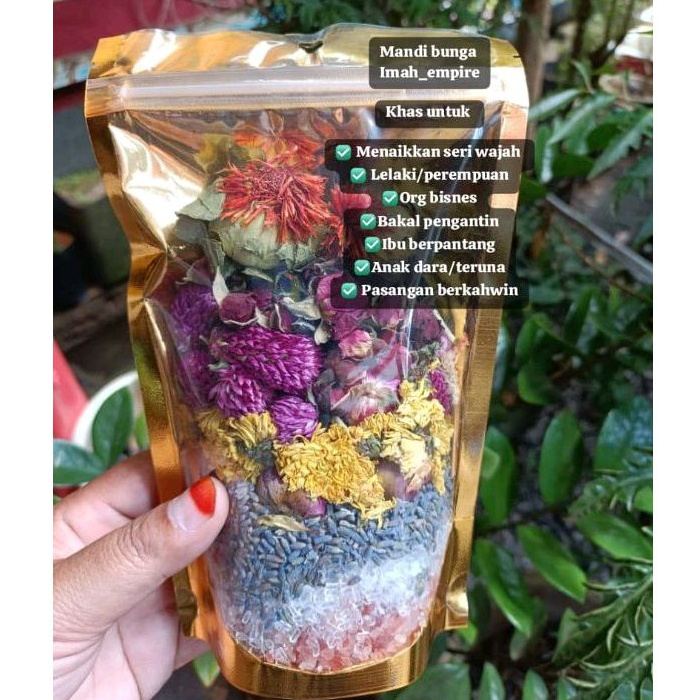 mandian bunga & garam bukit Himalaya naik seri wajah aura positif 💞 ...