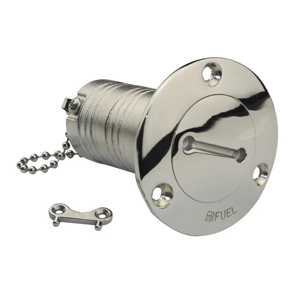 1PCS 316 Stainless Steel 38mm Deck Fill Filler With Key GAS DIESEL FUEL ...