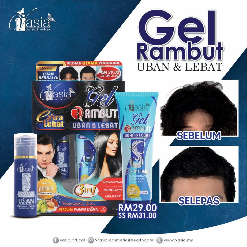 V'Asia Gel Rambut Uban & Lebat 150ml | Shopee Malaysia