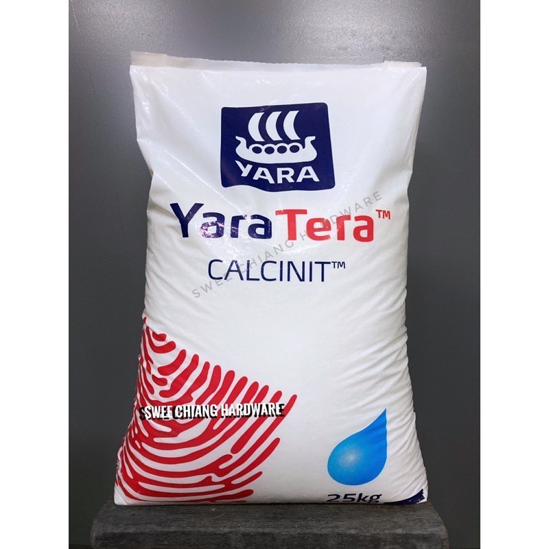 YaraTera Calcinit 25kg Calcium Nitrate Fertigation Hydroponic ...
