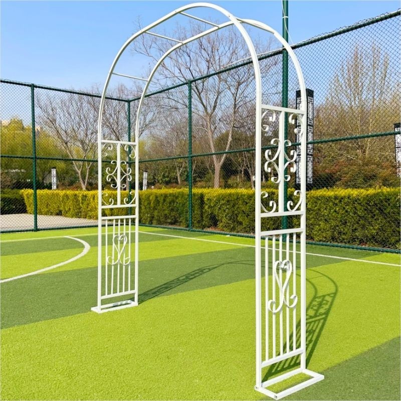 European Style Iron Arch Climbing Plant Trellis Outdoor Garden Wedding ...