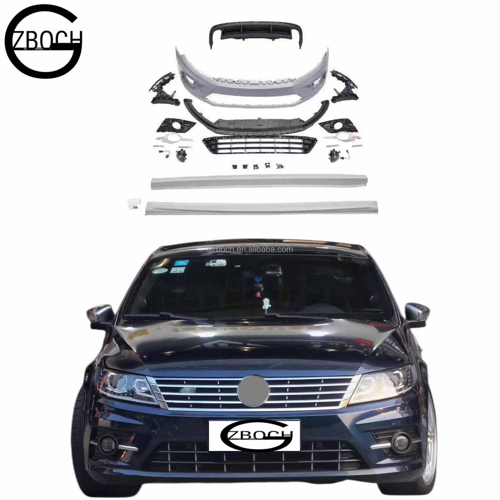 Automotive Parts Car Bumper For 2012+ VW CC change to R line Front car ...