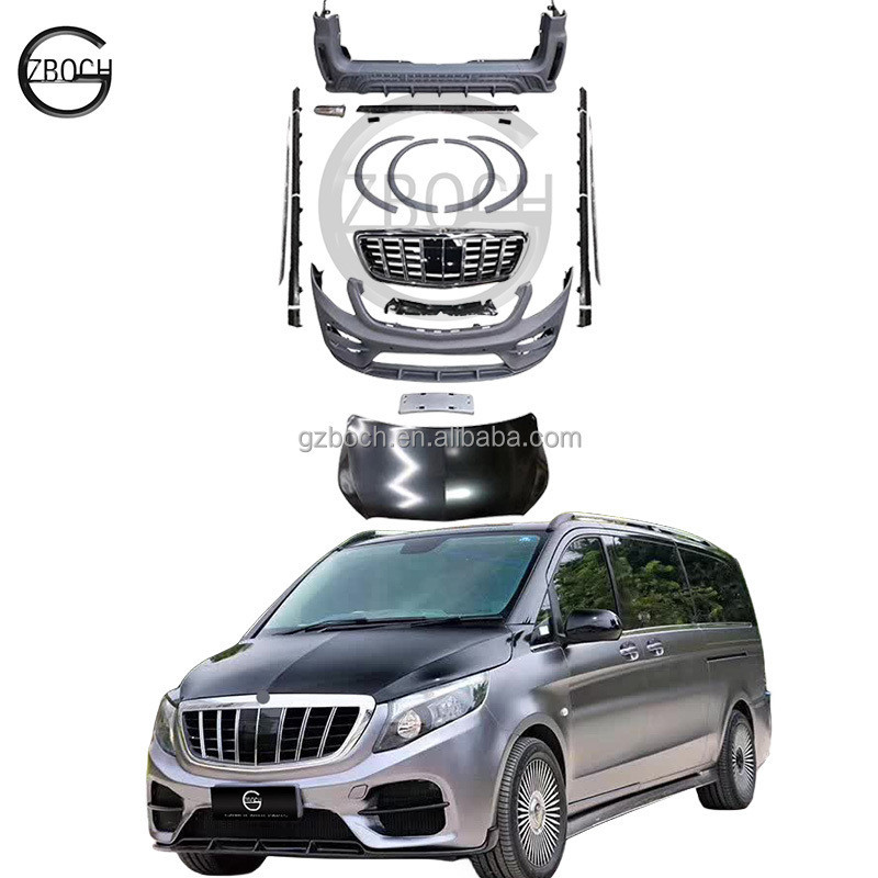 Auto parts for benz w447 Vito modify Maybach body kit front rear bumper ...