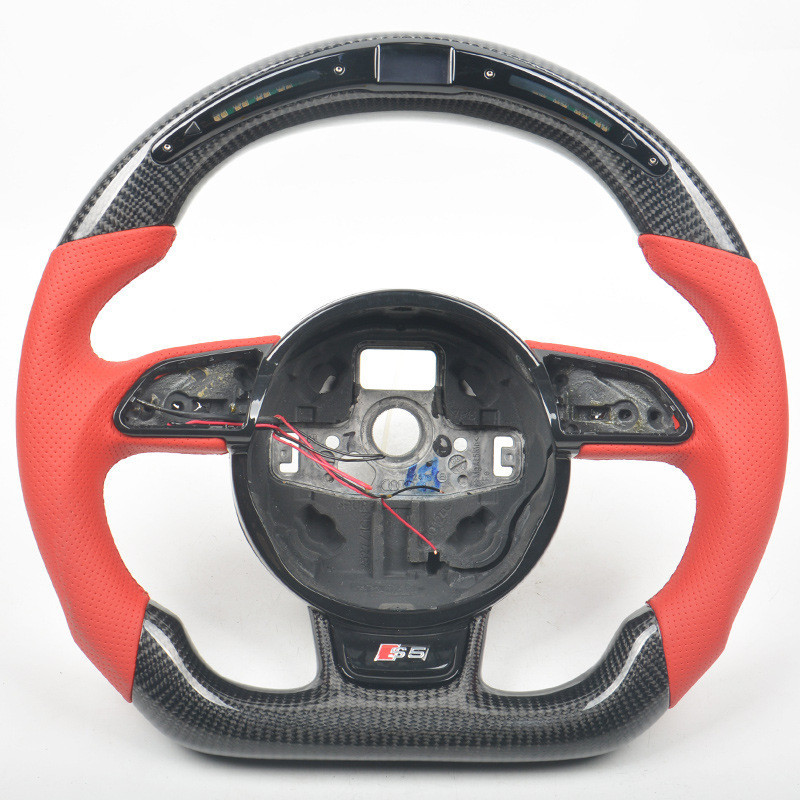 LED Steering Wheel for AUDI RS3 RS4 RS5 SQ5 SQ7 B9 Modified Racing LED ...