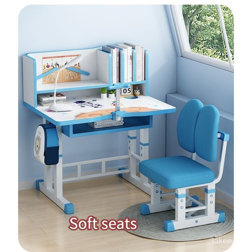 Children's Study Desk Children School Desk and Chair Set Adjustable ...