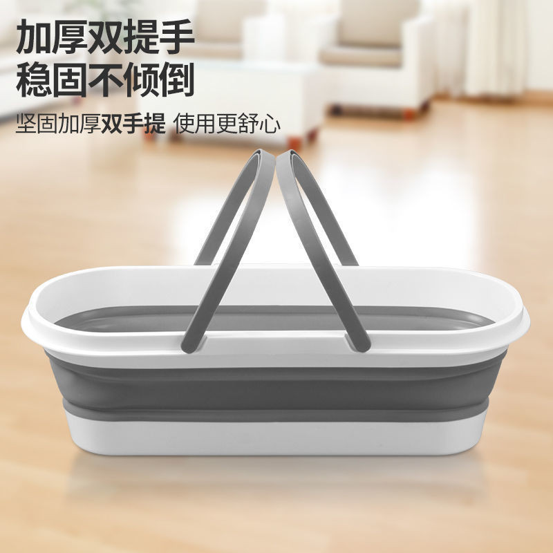 ST-⛵1MAPCollapsible Bucket Flat Mop Bucket Car Wash Large Diameter ...