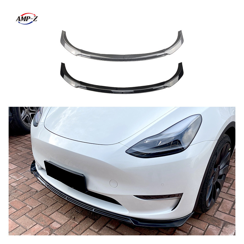 AMP-Z Front Bumper Diffuser Splitter Car Kits For Tesla Model Y Front ...