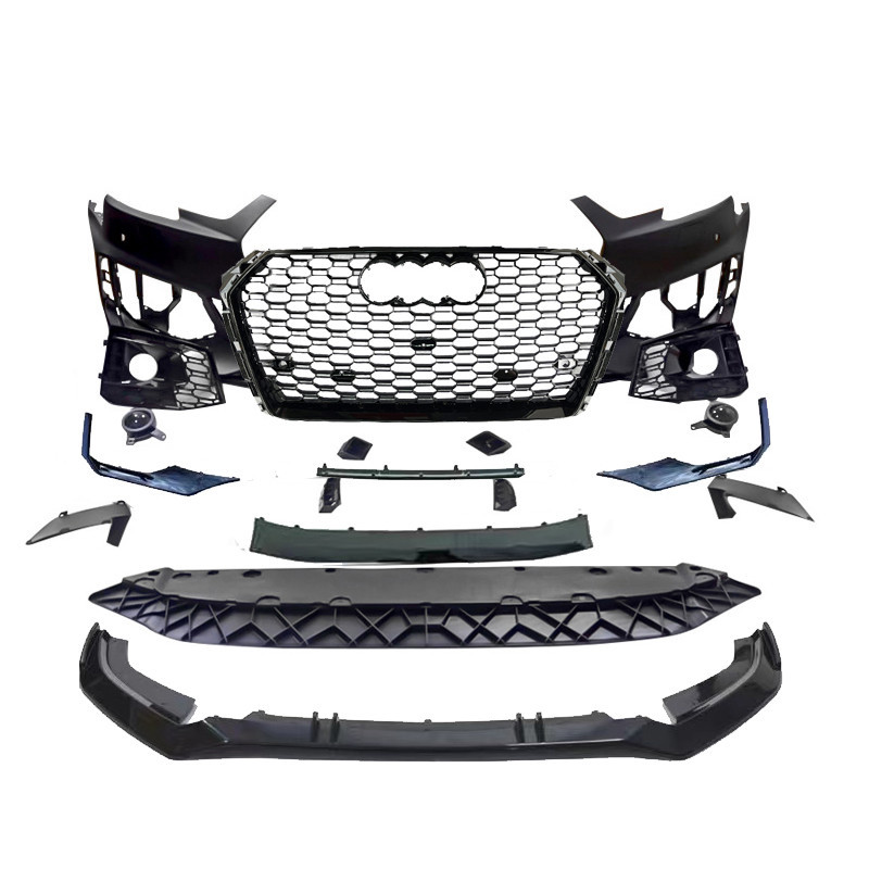 RS4 front bumper Auto modified High quality PP material front bumper ...