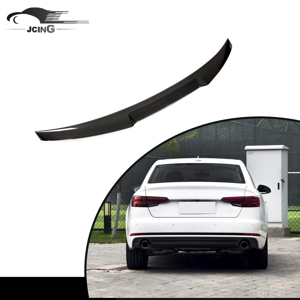 Carbon Fiber Rear Trunk Spoiler for Audi A4 B9 Quattro S Line S4 Sedan ...
