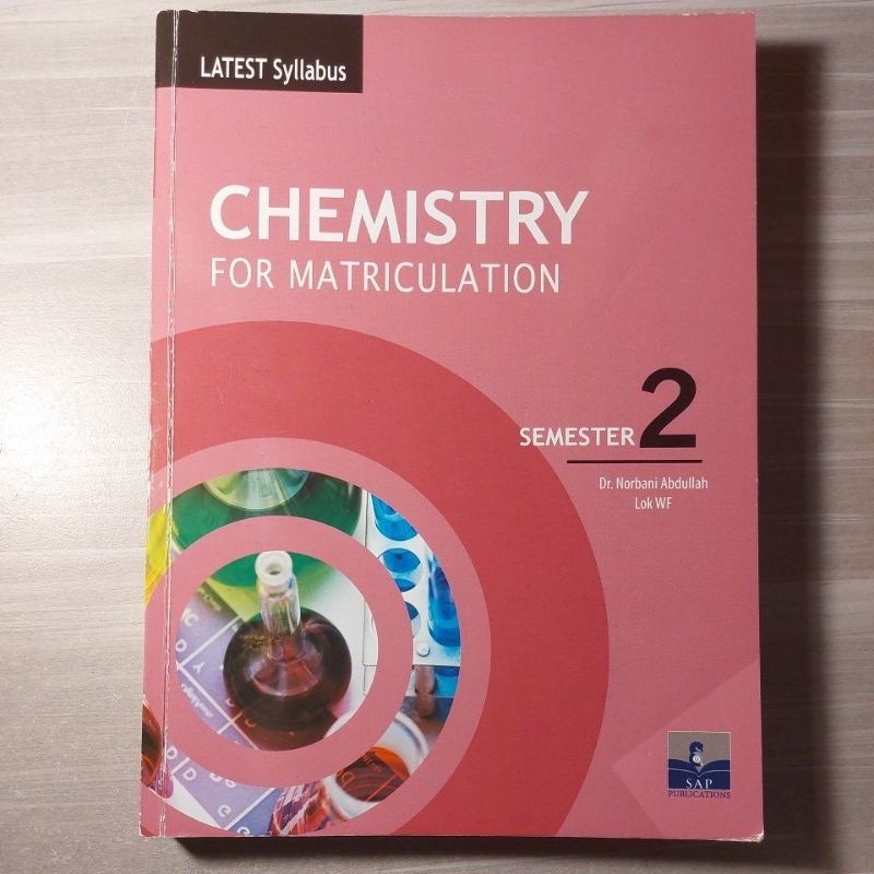 [2ND HAND] CHEMISTRY/PHYSICS/MATHEMATICS FOR MATRICULATION SEMESTER 2 (Published by SAP ...