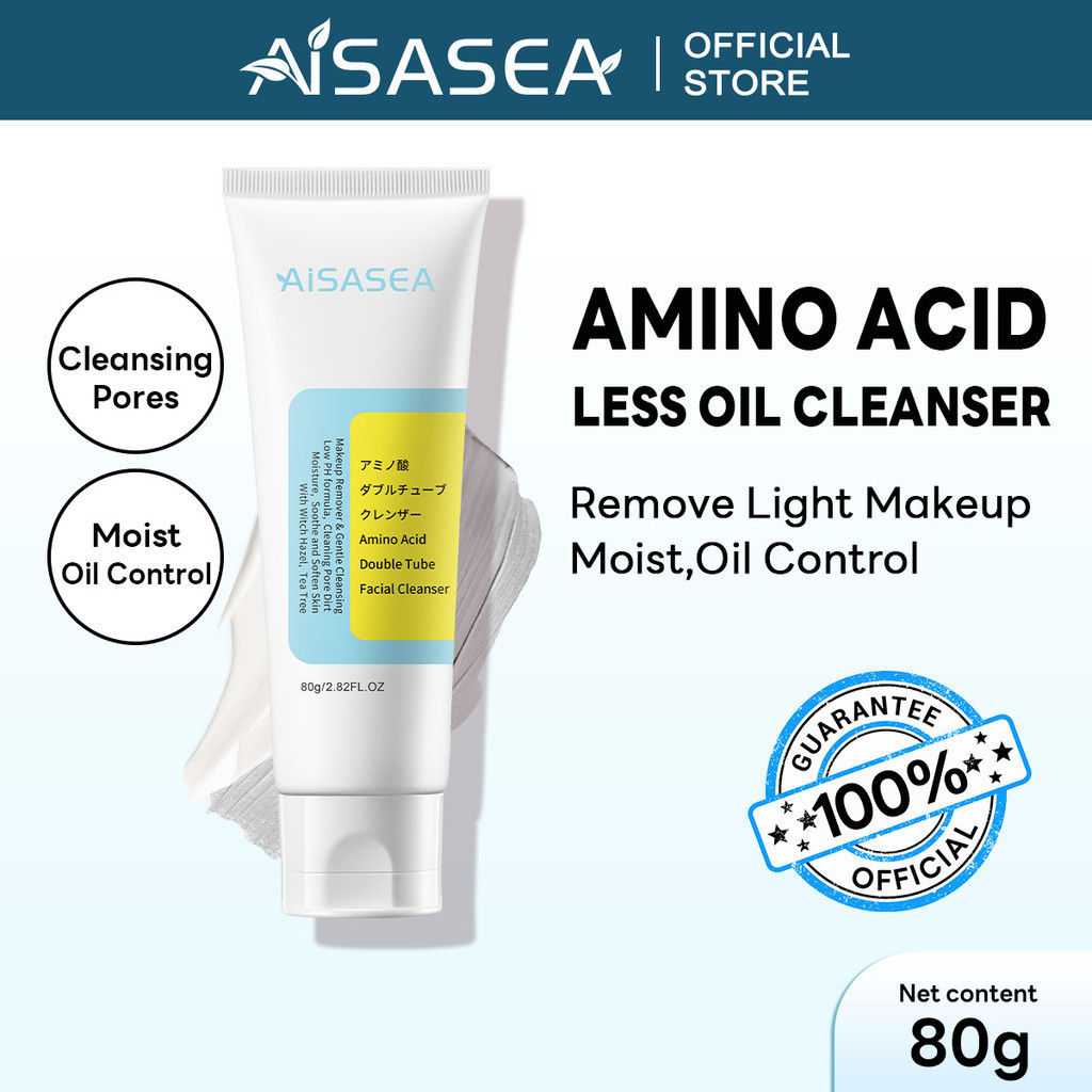 AiSASEA Amino Acid Gentle Cleanser Face Wash Double Cleanses Excessive ...