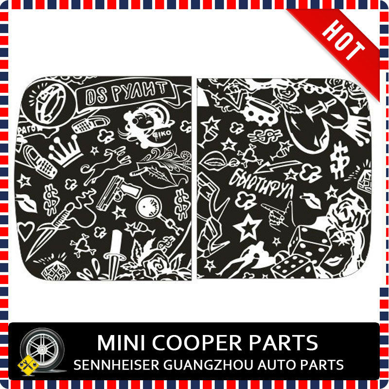 Brand New 3M Material the Soviet Union Style Sun Roof Sticker for mini ...