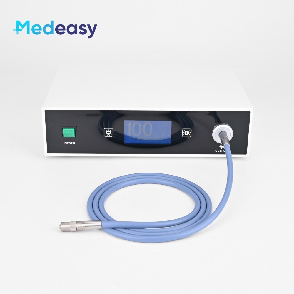 New Type 100W Medical Led Cold Light Source with 1.8m Fiber Optic Cable ...
