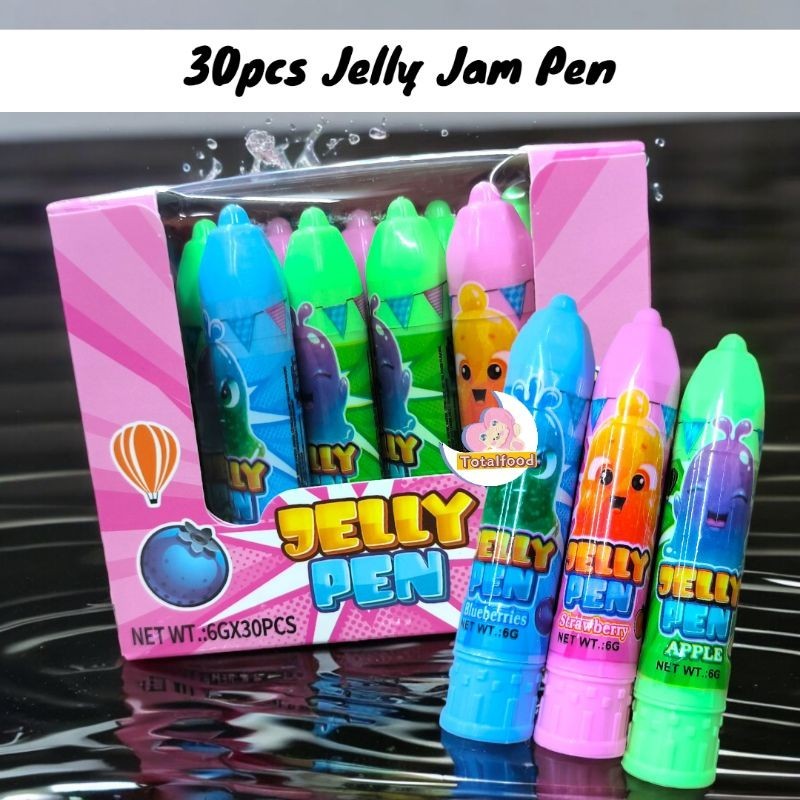 30pcs KHY Jelly Pen jelly jam candy [Blueberry/Strawberry/Apple ...