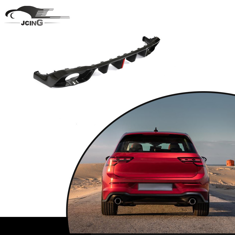 Carbon Fiber Rear Bumper Diffuser for VW Volkswagen Golf 8 MK8 VIII GTI ...