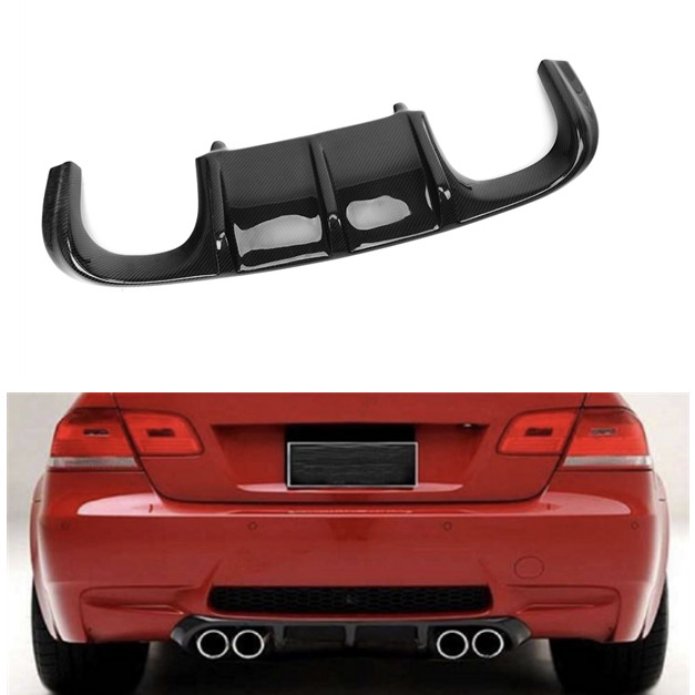 High quality Carbon Fiber Rear Bumper Lip Spoiler Diffuser for BMW E90 ...