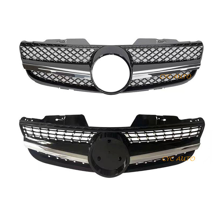 SL R230 AMG Grille Diamond Style Front Bumper Grill For Mercedes Benz ...