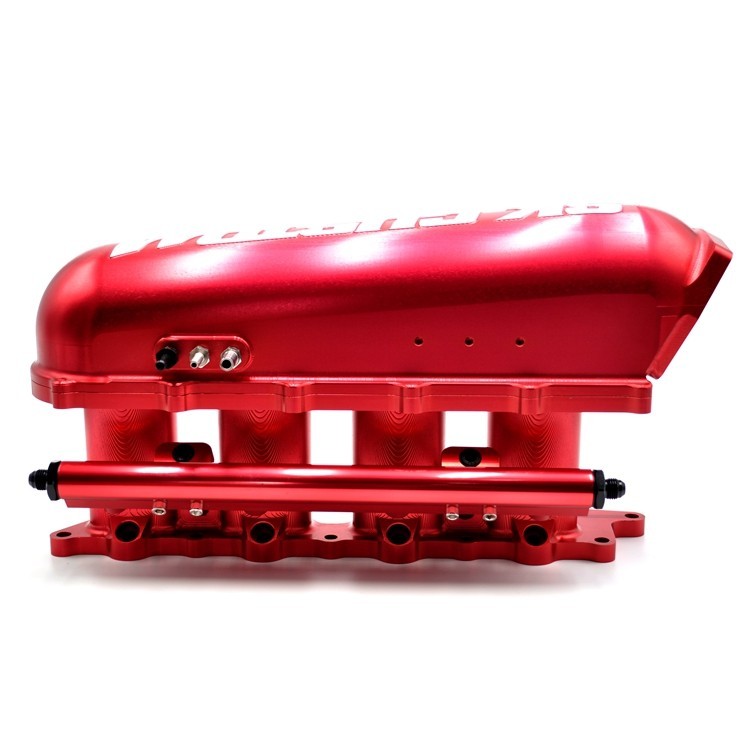 SK CUSTOM Billet Aluminum Red Intake Manifold For Mitsubishi EVO 4G63 ...