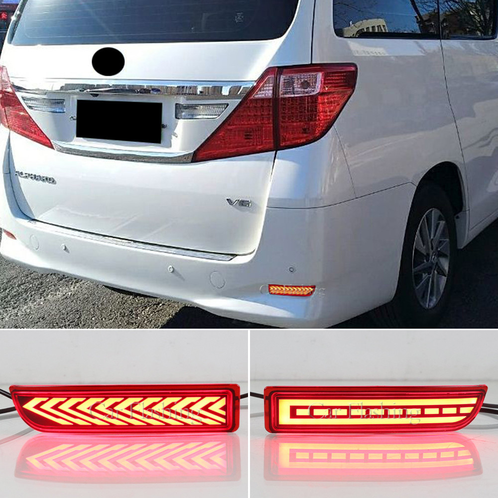 LED Rear bumper reflector light tail brake stop light rear fog lamp for ...