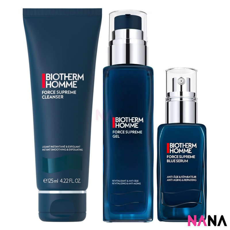 BIOTHERM Homme Force Supreme Anti-Aging Full Routine Set (125ml + 100ml ...