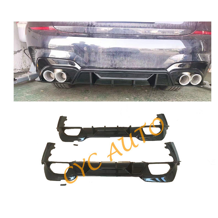 G20 Replacement diffuser DS Rear bumper diffuser with Led for BMW 3 ...