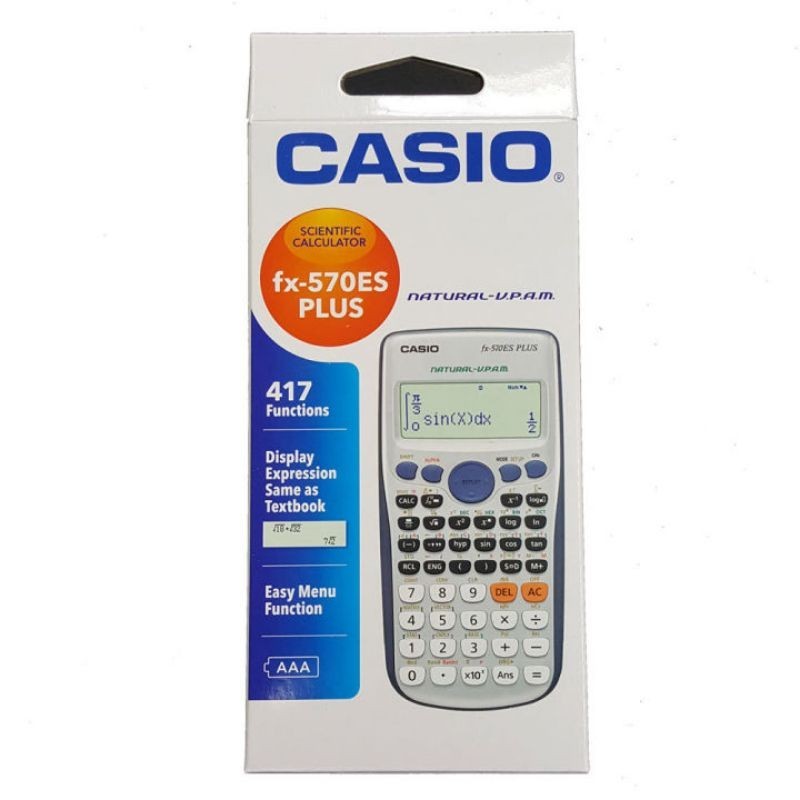 ES Casio Scientific Calculator FX-570ES Plus New Model with 417 ...