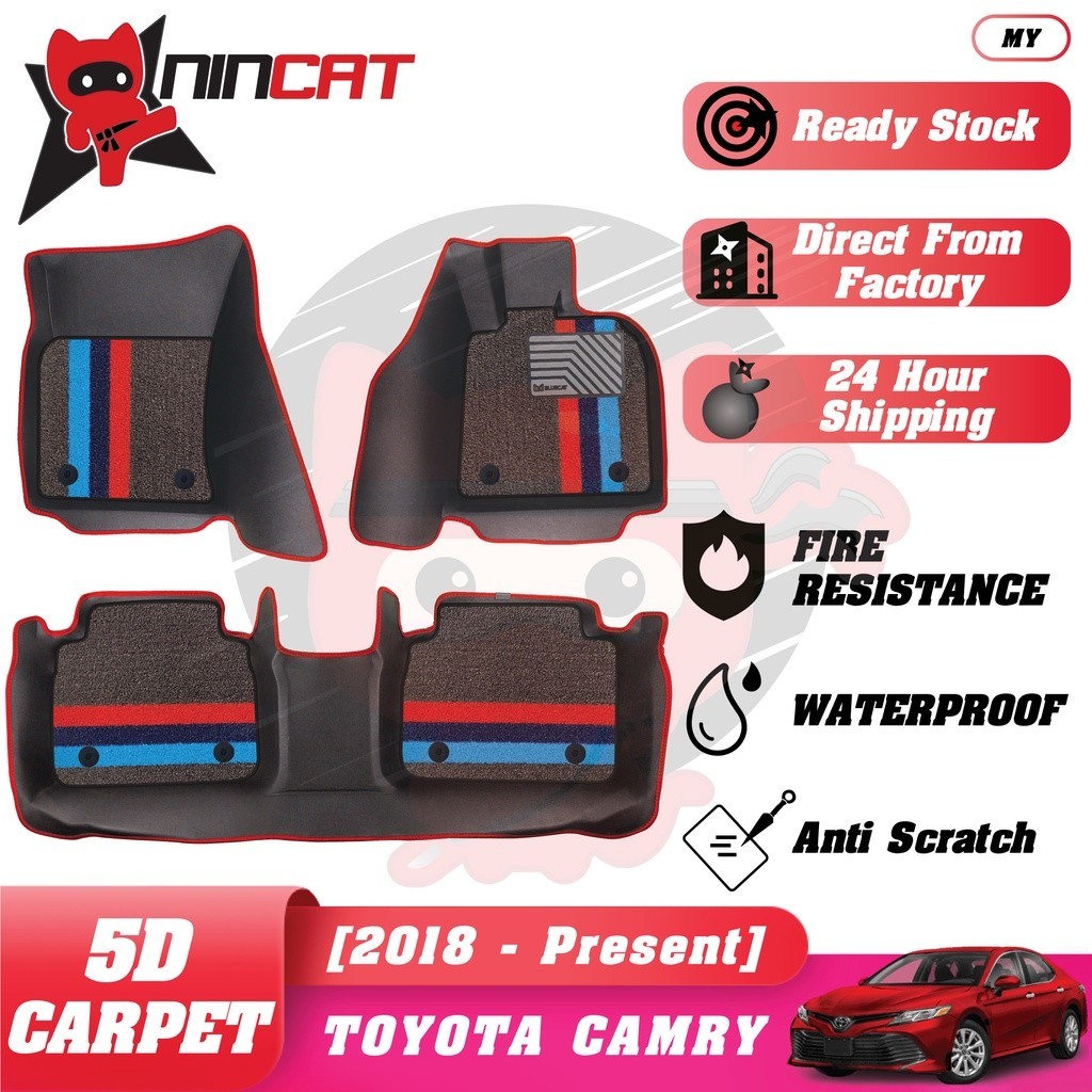 BLUECAT® 5D Karpet 5D Kereta Toyota Camry (2018 - Present) 5D Carpet ...
