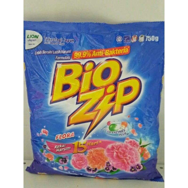 🔥BIO ZIP POWDER DETERGENT 750G🔥[SABUN PENCUCI PAKAIAN BIO ZIP 750G ...