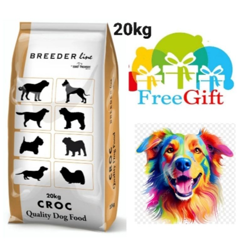 Exp:2025 Sept 20kg Euro Premium Croc Breeder Line Sensitive Lamb Hp ...