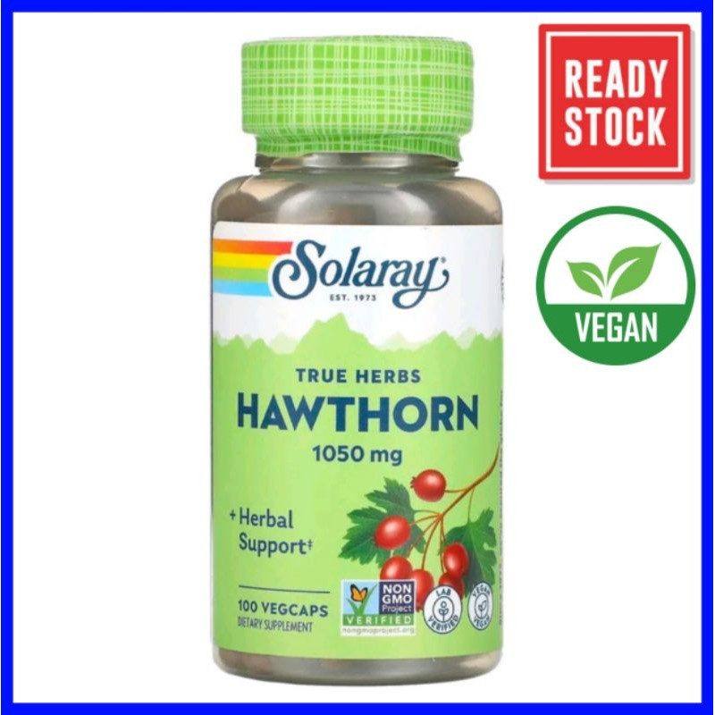 Solaray Hawthorn Supplement 525mg 100Veggie Capsule | Shopee Malaysia