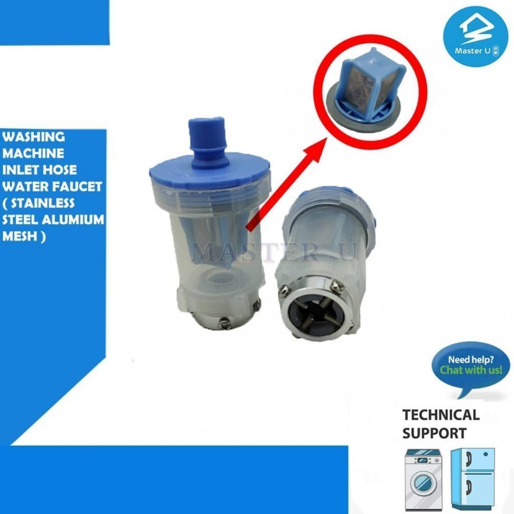 WASHING MACHINE INLET HOSE WATER FAUCET ( STAINLESS STEEL ALUMIUM MESH ...