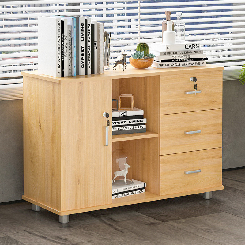J-H/ Office File Cabinet with Lock Drawer Locker Storage Mobile Short ...