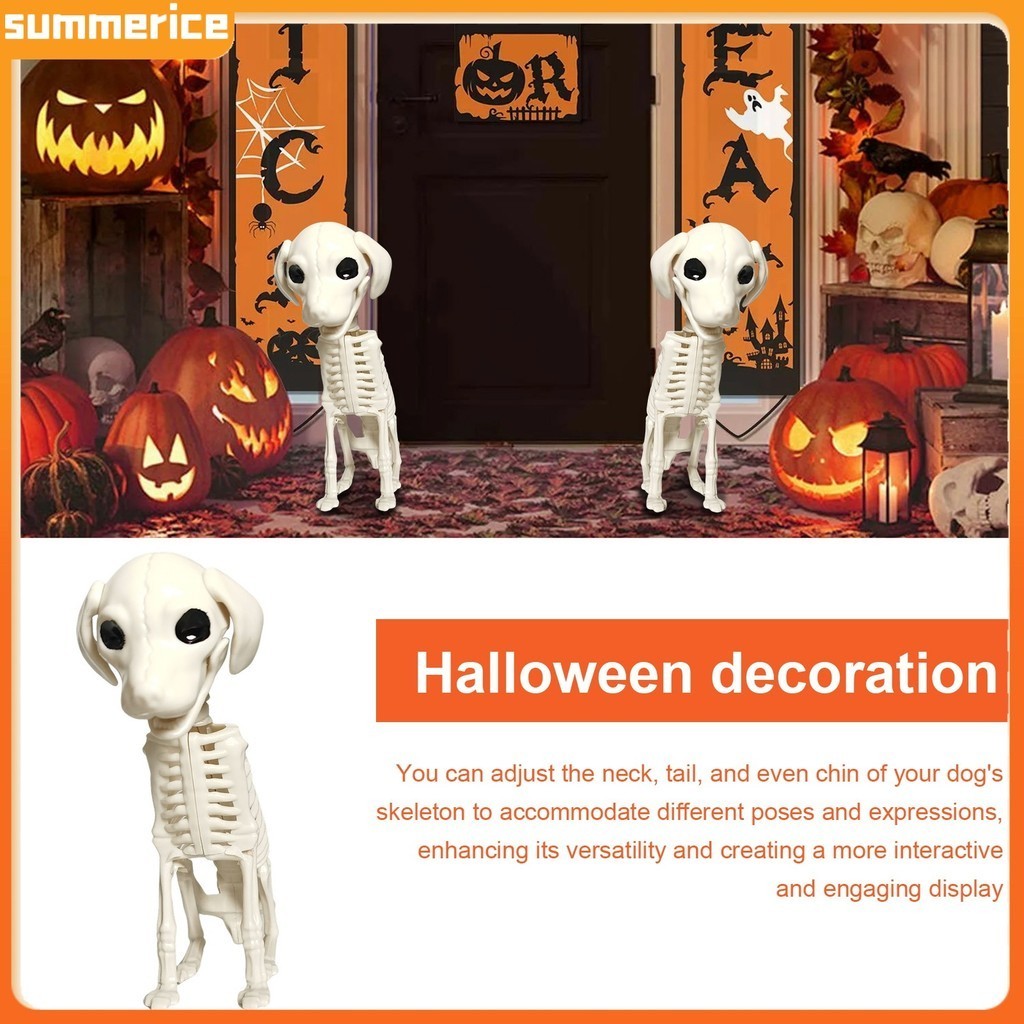[CF] Versatile Skeleton Ornament Posable Dog Skeleton Decoration ...