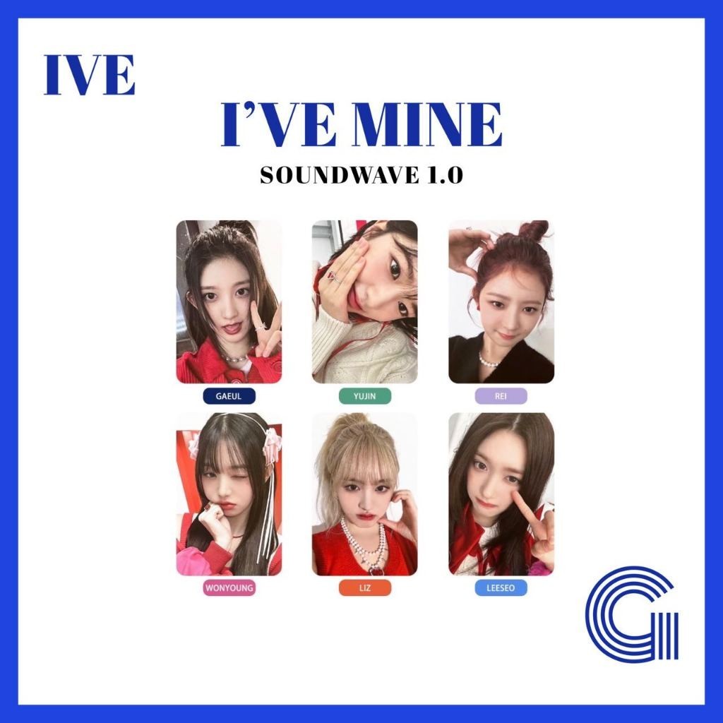 【SOUNDWAVE 1.0】 IVE - THE 1st EP [I'VE MINE] PHOTOCARD | Shopee Malaysia
